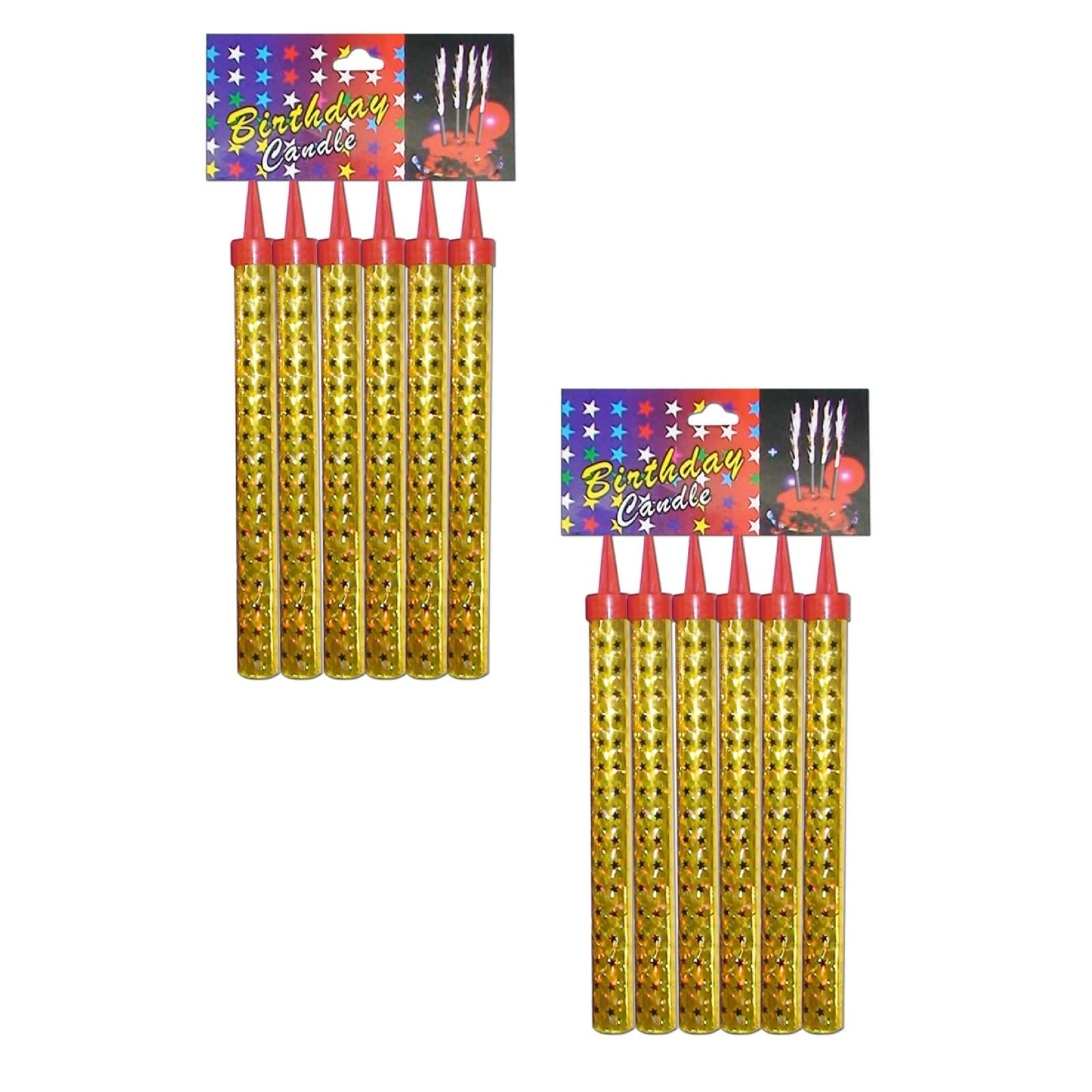 5/4/3/2/1pcs Golden Birthday Cake Firework Candles Birthday Party ...