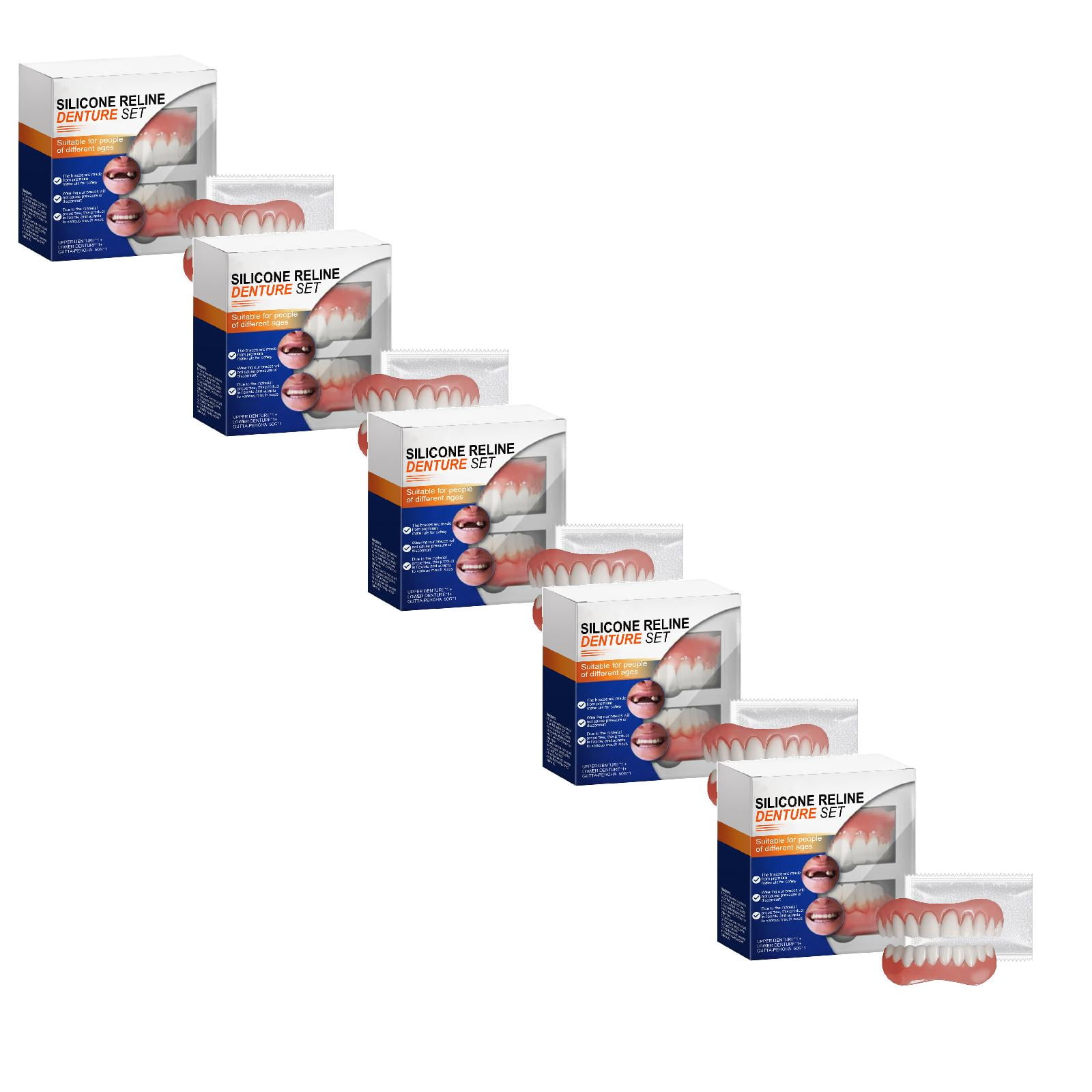 5/4/3/2/1pcs Silicone Reline Denture Set, Denture Silicone Reline Kit ...