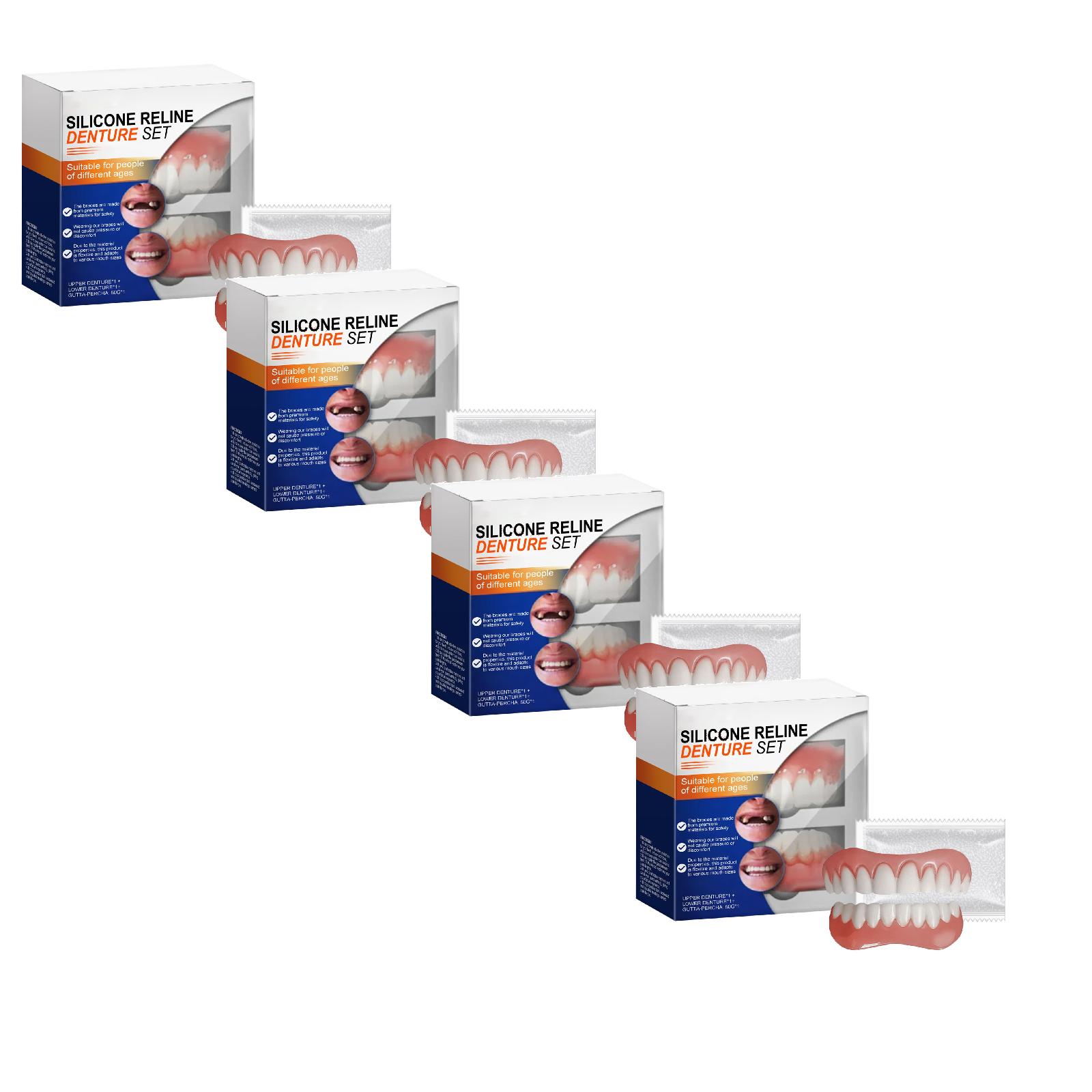 5/4/3/2/1pcs Silicone Reline Denture Set, Denture Silicone Reline Kit ...