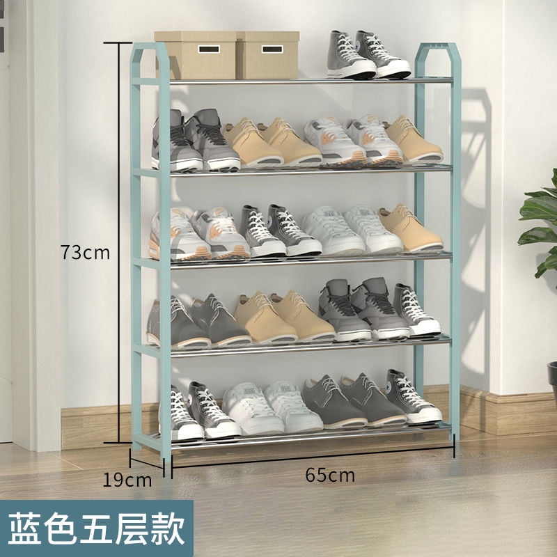 5/4/3 Layers Simple Shoe Rack Dust-proof Storage Shoe Cabinet Multi ...