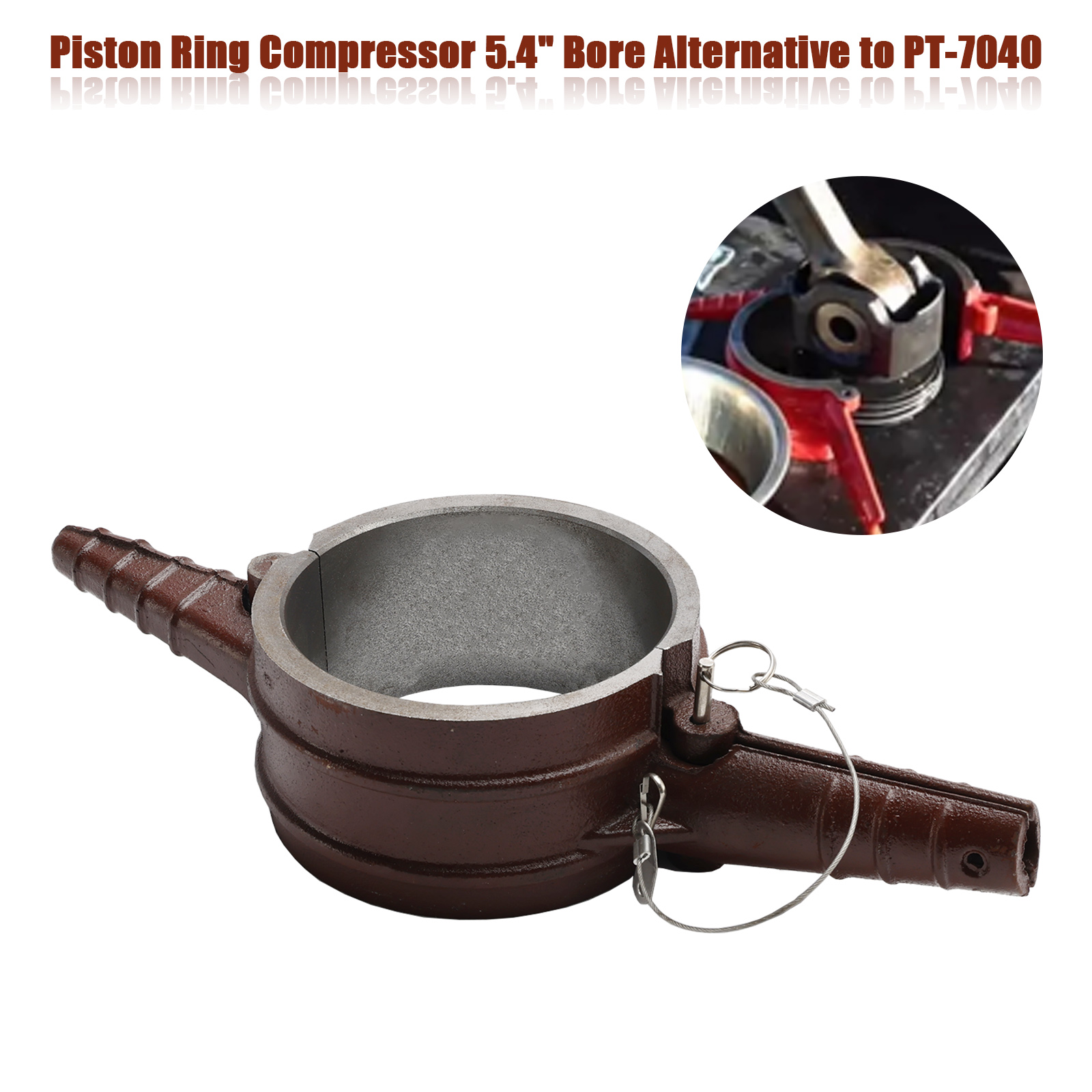 5.4" Bore Diesel Piston Ring Compressor Tool For Cummins ISX,CAT 3400 C ...