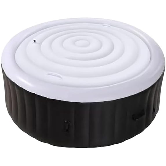 5.4 Ft Inflatable Hot Tub Cover- Energy Saving Lid for Round Hot Tub ...