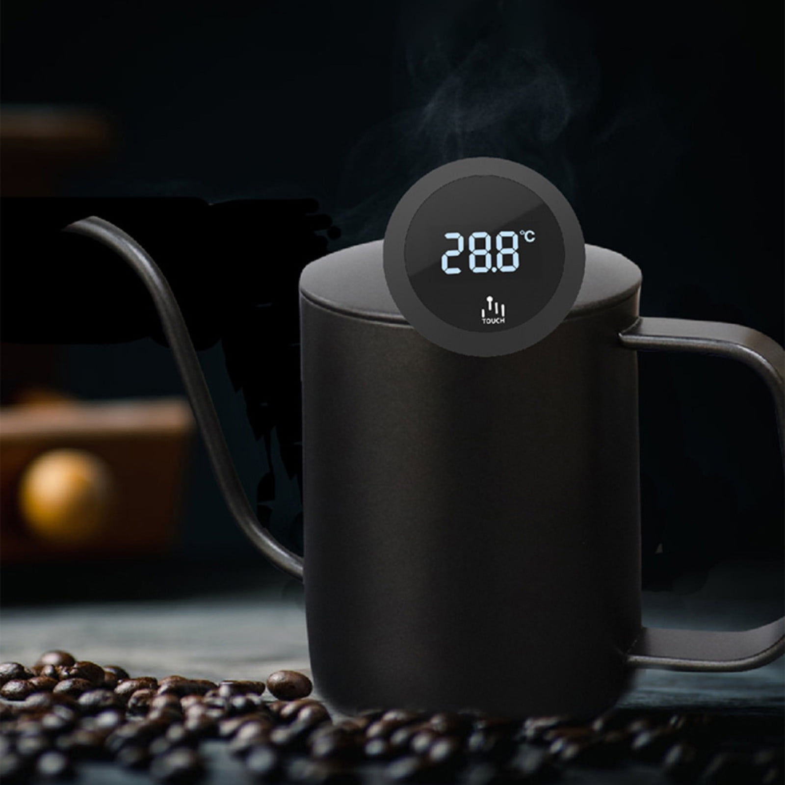 5.4" Long Probe Candy Thermometer with Pot Clip, Rotating Display, High ...