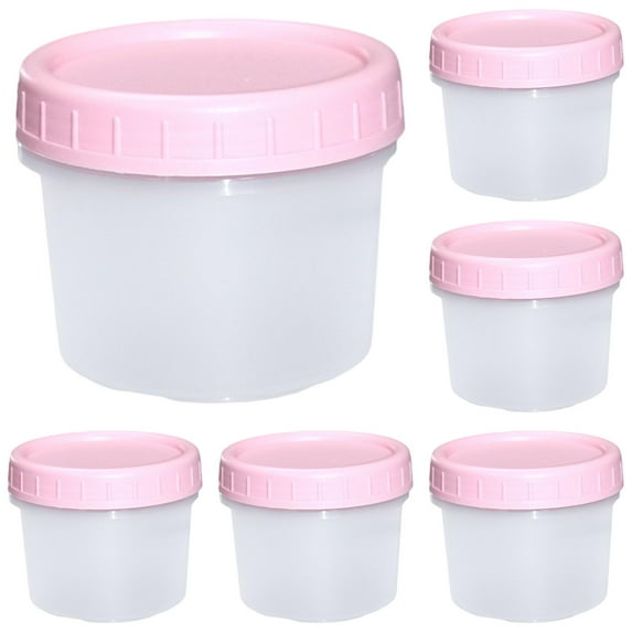 5.4 Oz Food Storage Containers with Screw Lids, 6-Count BPA Free Small ...