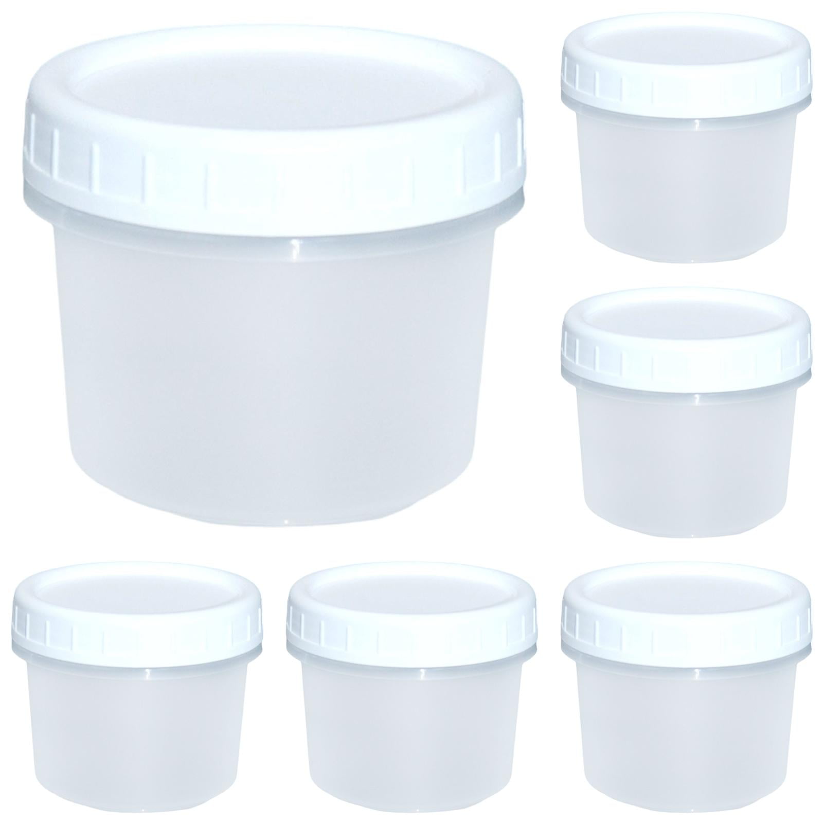 5.4 Oz Food Storage Containers with Screw Lids, 6-Count BPA Free Small ...