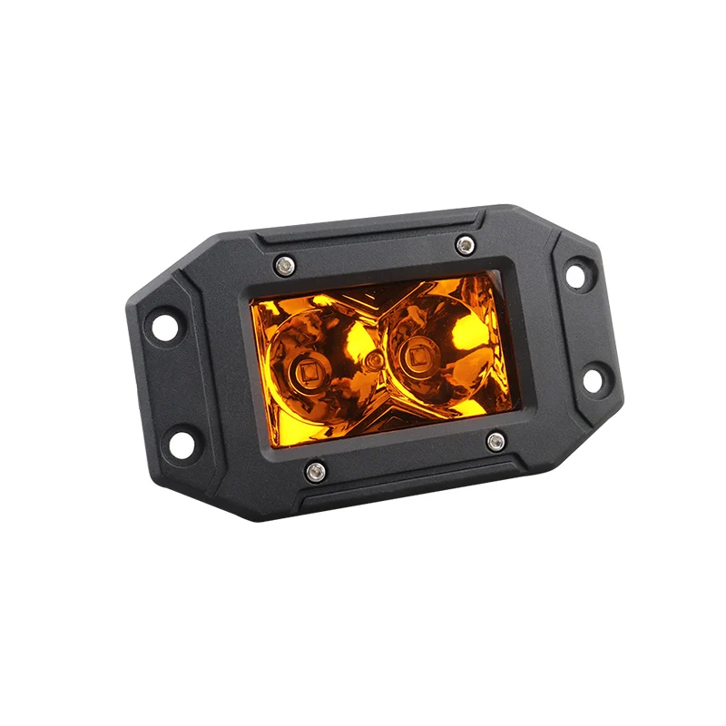 5 40W Flush Mount LED Work Light For Tractors boat Auto Off Road 4x4 ...