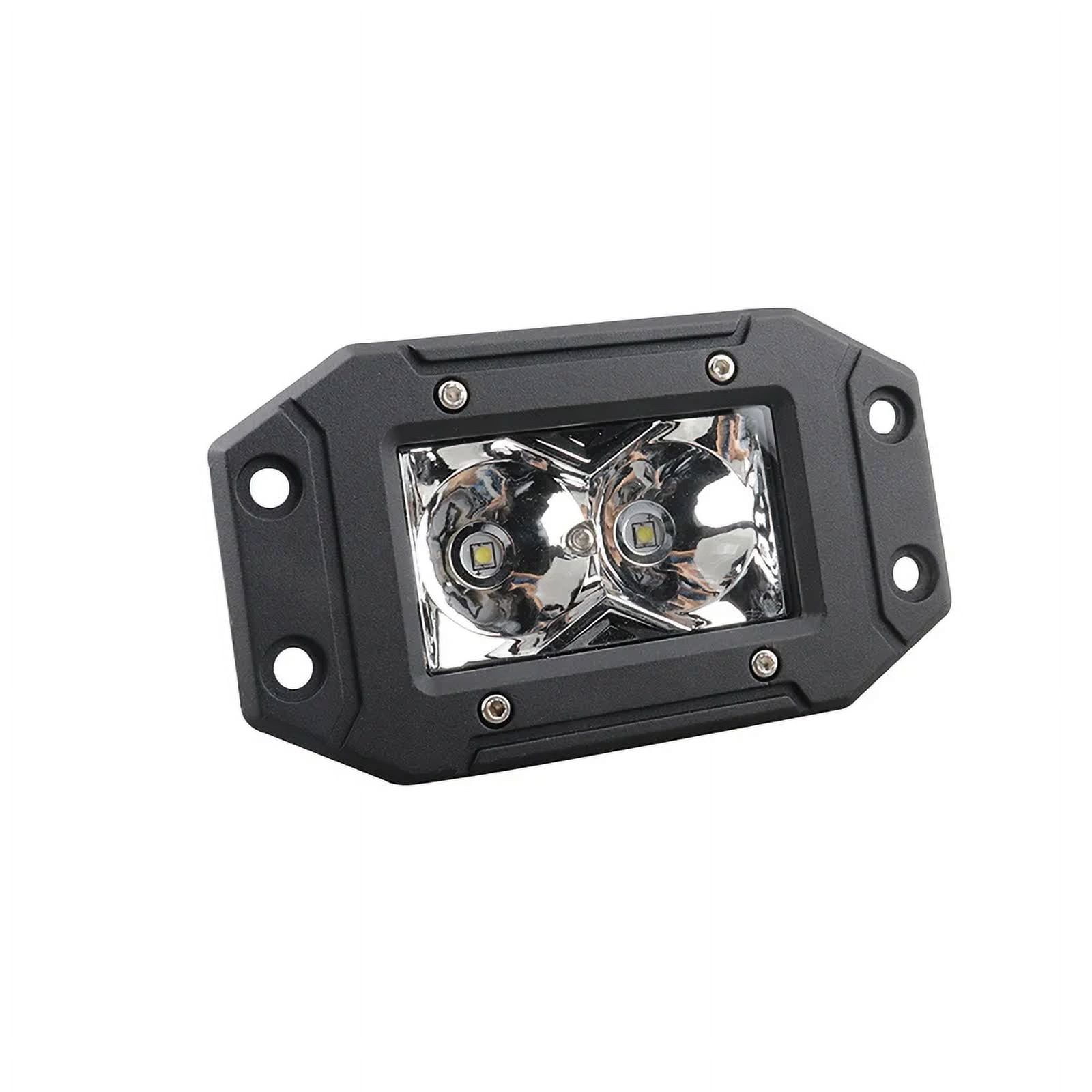 5 40W Flush Mount LED Work Light For Tractors boat Auto Off Road 4x4 ...