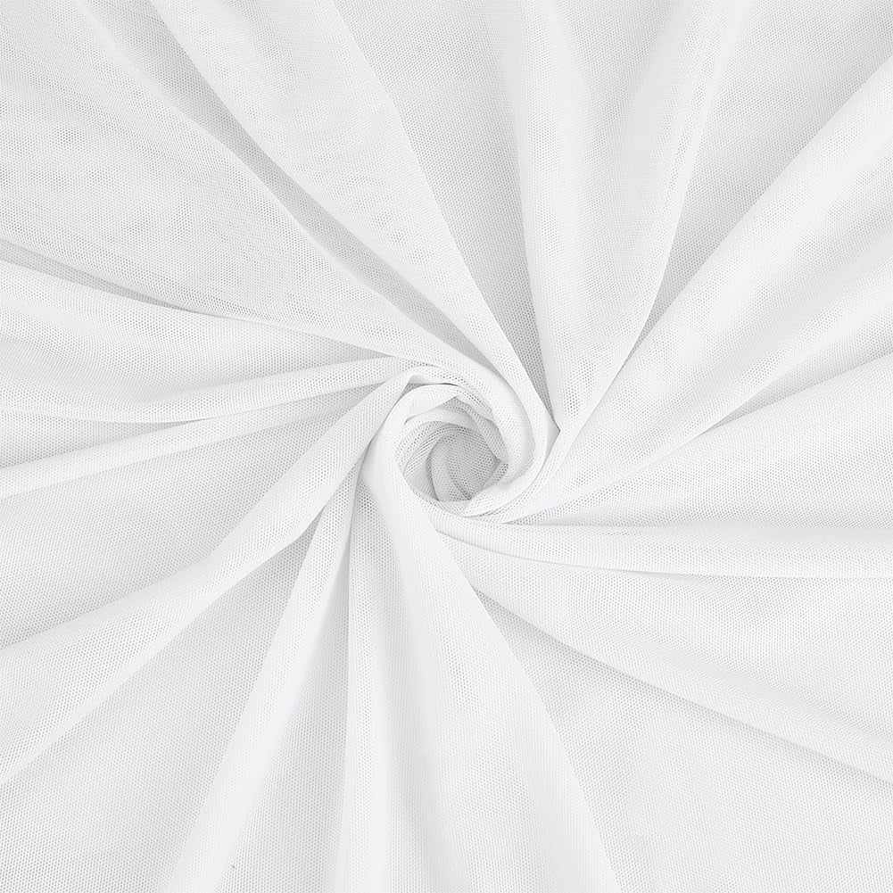 5.47 Yards 4-Way Stretch Mesh Fabric 65Inch Wide Polyester Spandex ...