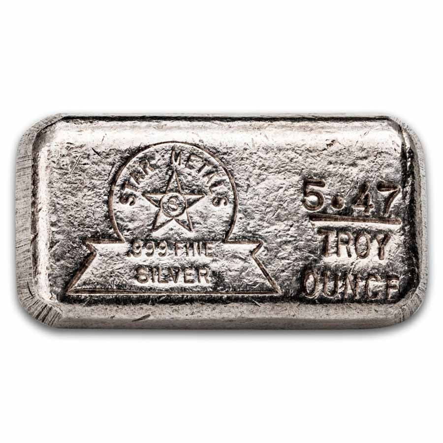 5.47 oz Silver Bar - Star Metals - Walmart.com