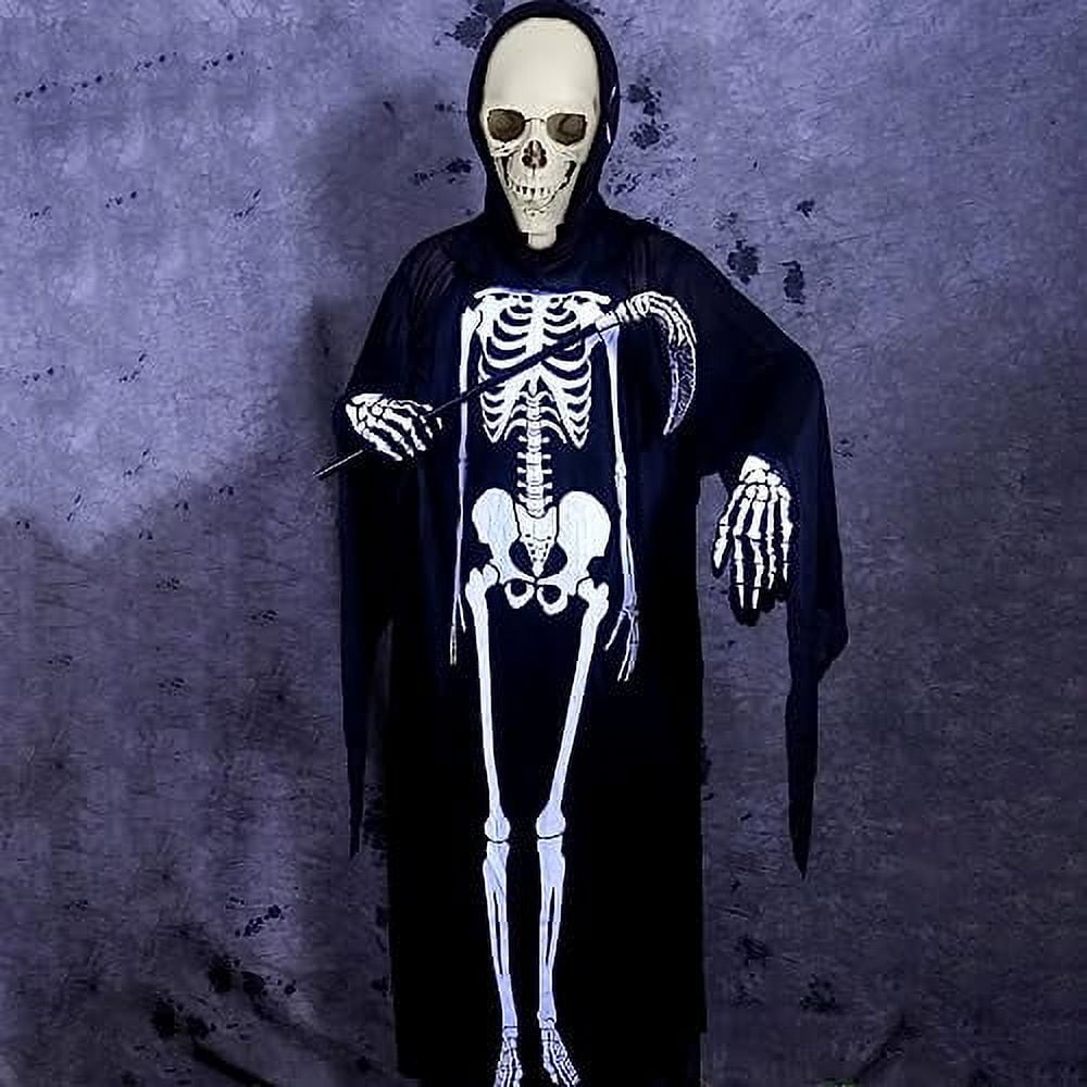5.4Ft Halloween Life Size Skeleton, Realistic Full Body Skeleton Human ...
