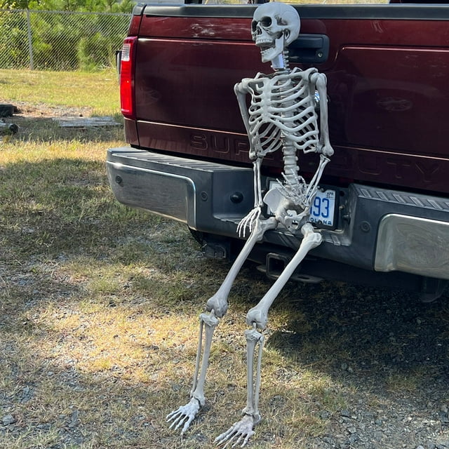 5.4Ft Halloween Skeleton - Life Size Full Body Realistic Human Bones ...