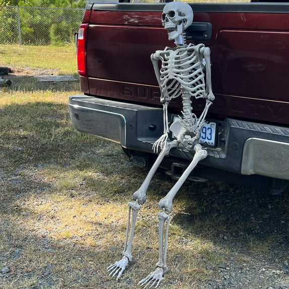 5.4Ft Halloween Skeleton, Life Size Skeleton Halloween Realistic Full ...