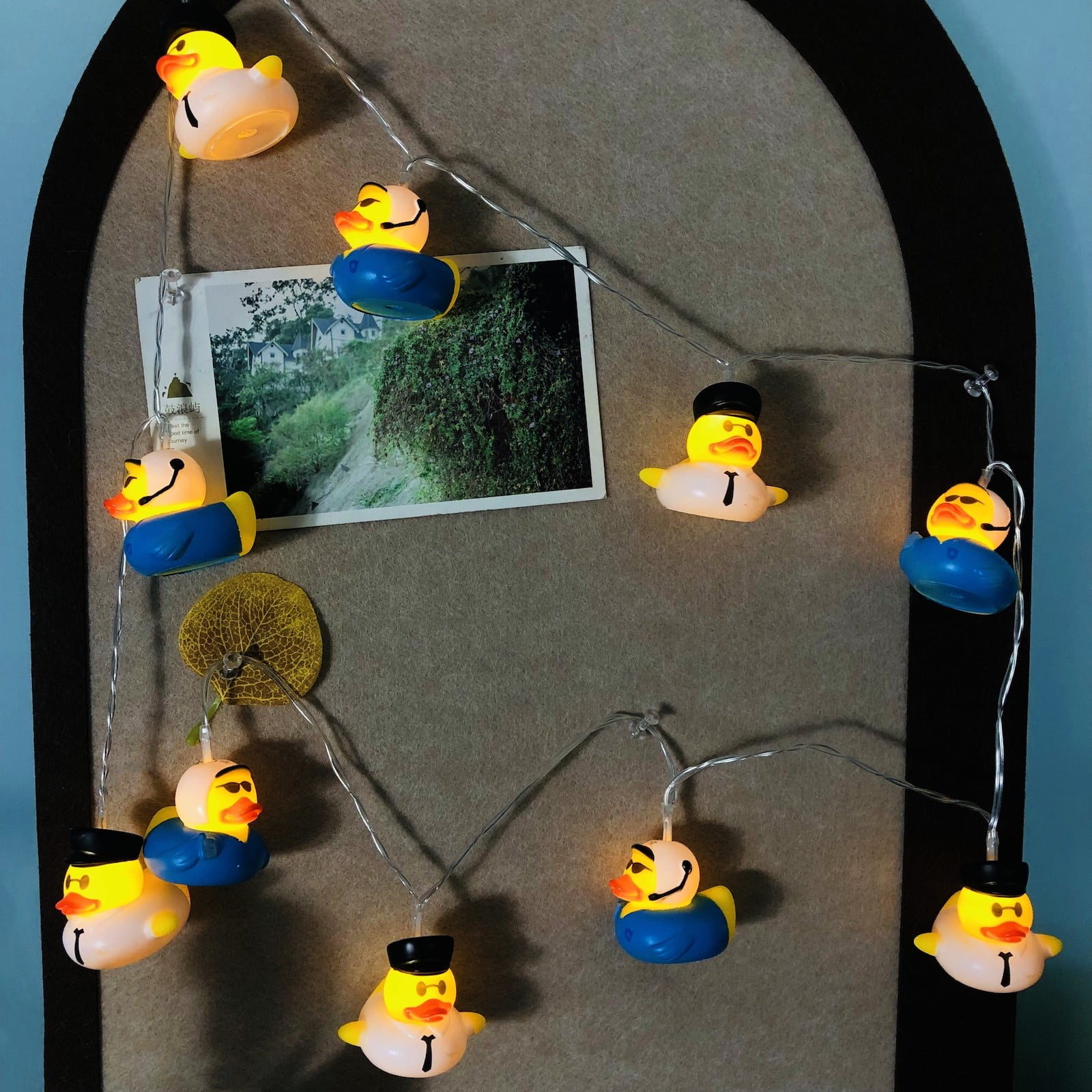 5.4ft Duck String Lights Battery Operated 10 Warm White LED Indoor Kid ...