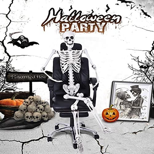 5 4ft Halloween Life Size Skeleton Decor Large Realistic Human Full