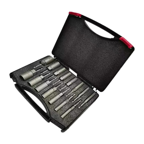 5.5-19mm Socket Adapter Drill Bit Nut Driver Set 1/4inch Hexagonal Nut ...