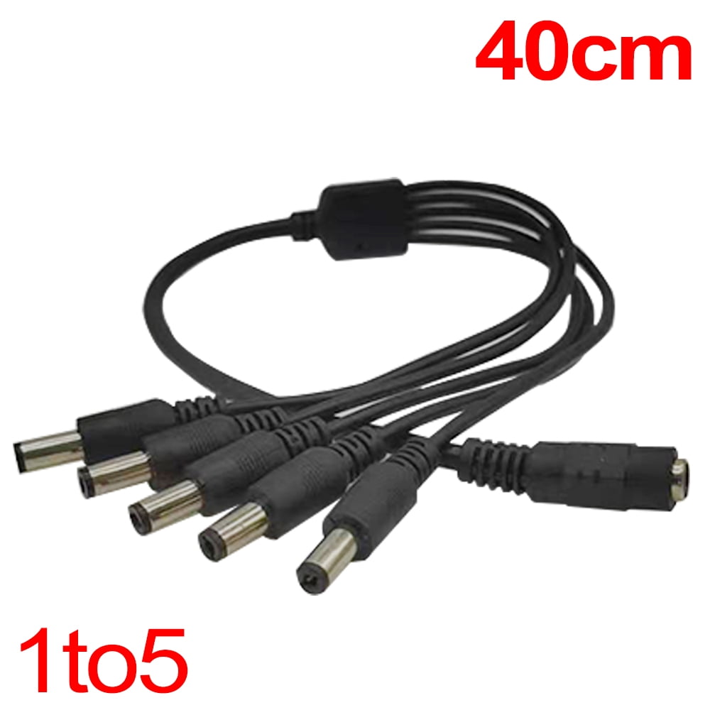 5.5* 2.1mm 1 to 2/3/4/5/6/8 Way DC Power Splitter Cable 5V 12V Power ...