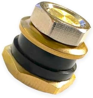 5 5/8 inch (0.625 inch) Wheel Rim Hole Plug - Bolt in Brass and Steel ...