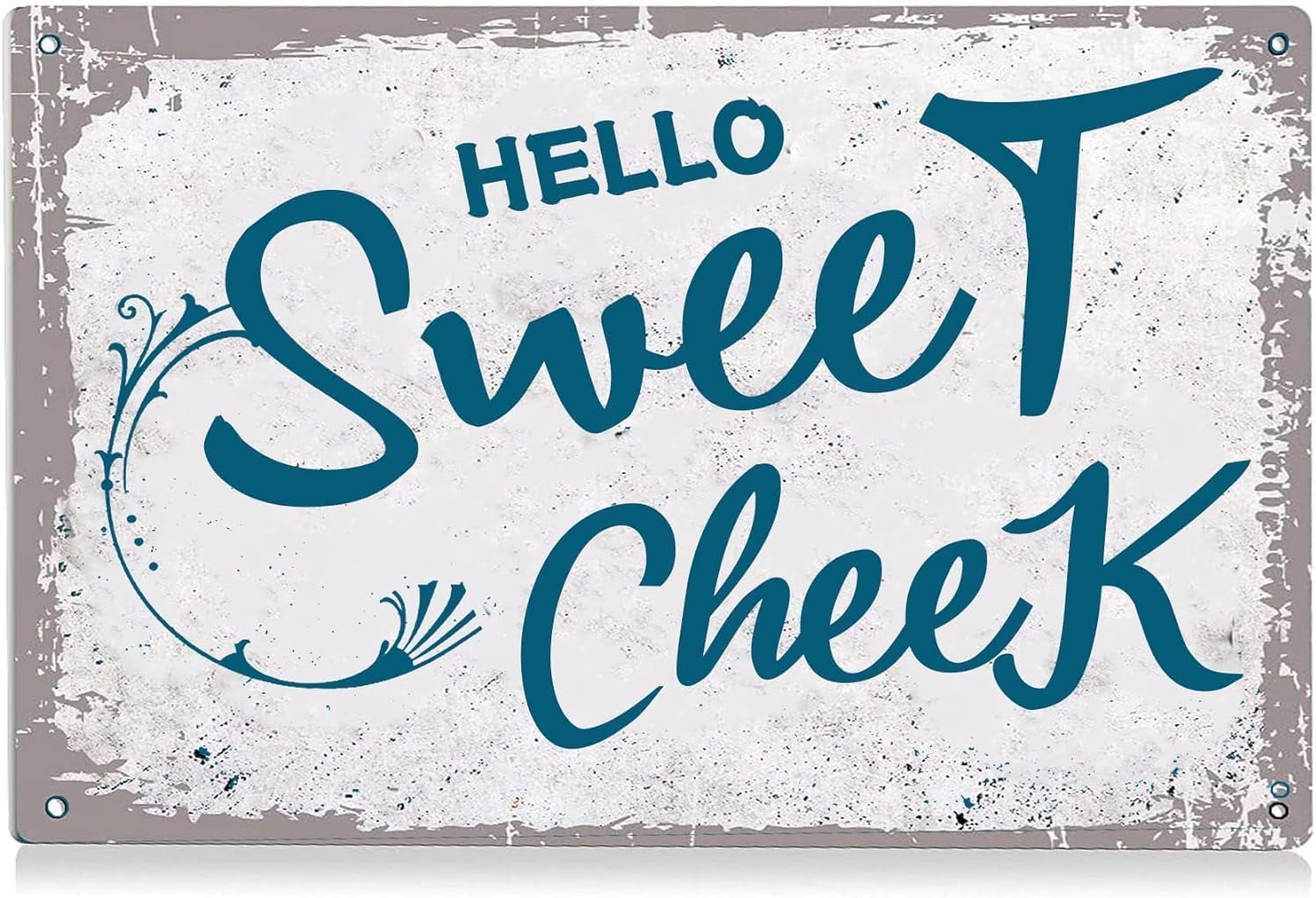 5.5×8 inch Hello Sweet Cheeks Retro Bathroom Metal Tin Sign Vintage ...