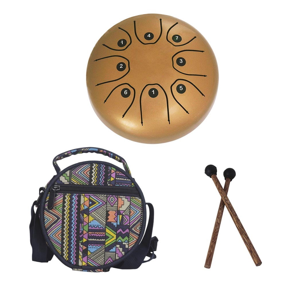 5.5”8 note Hollow Drum CKey Percussion Instrument With Drumsticks ...