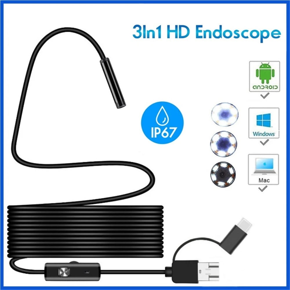 5.5/8mm HD Sewer Industrial Endoscope Waterproof Piping Endoscopy Type ...