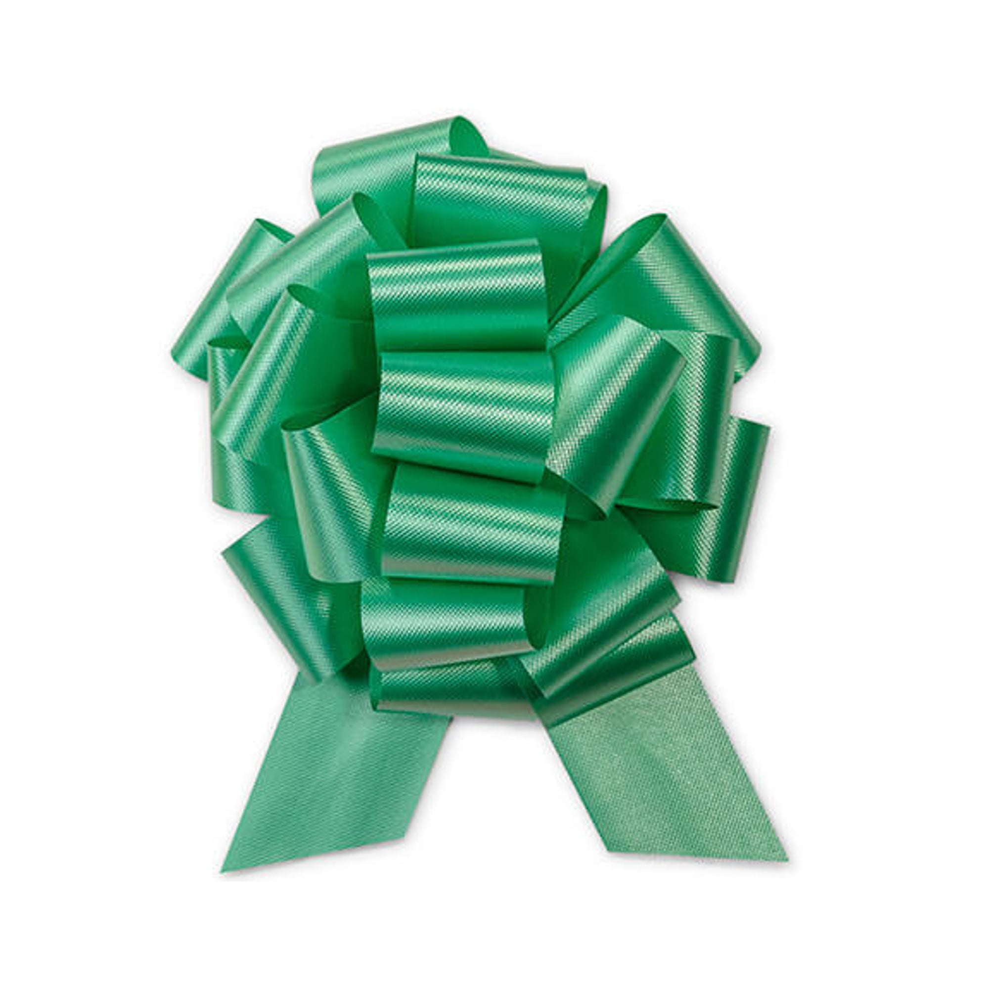 5.5" Emerald Green Flora Satin Pull Bow (20 Loops) - 1 Bow - Walmart.com