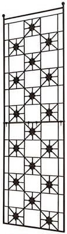 5.5 Foot Tall Garden Flower Trellis Wrought Iron Heavy Scroll Metal ...
