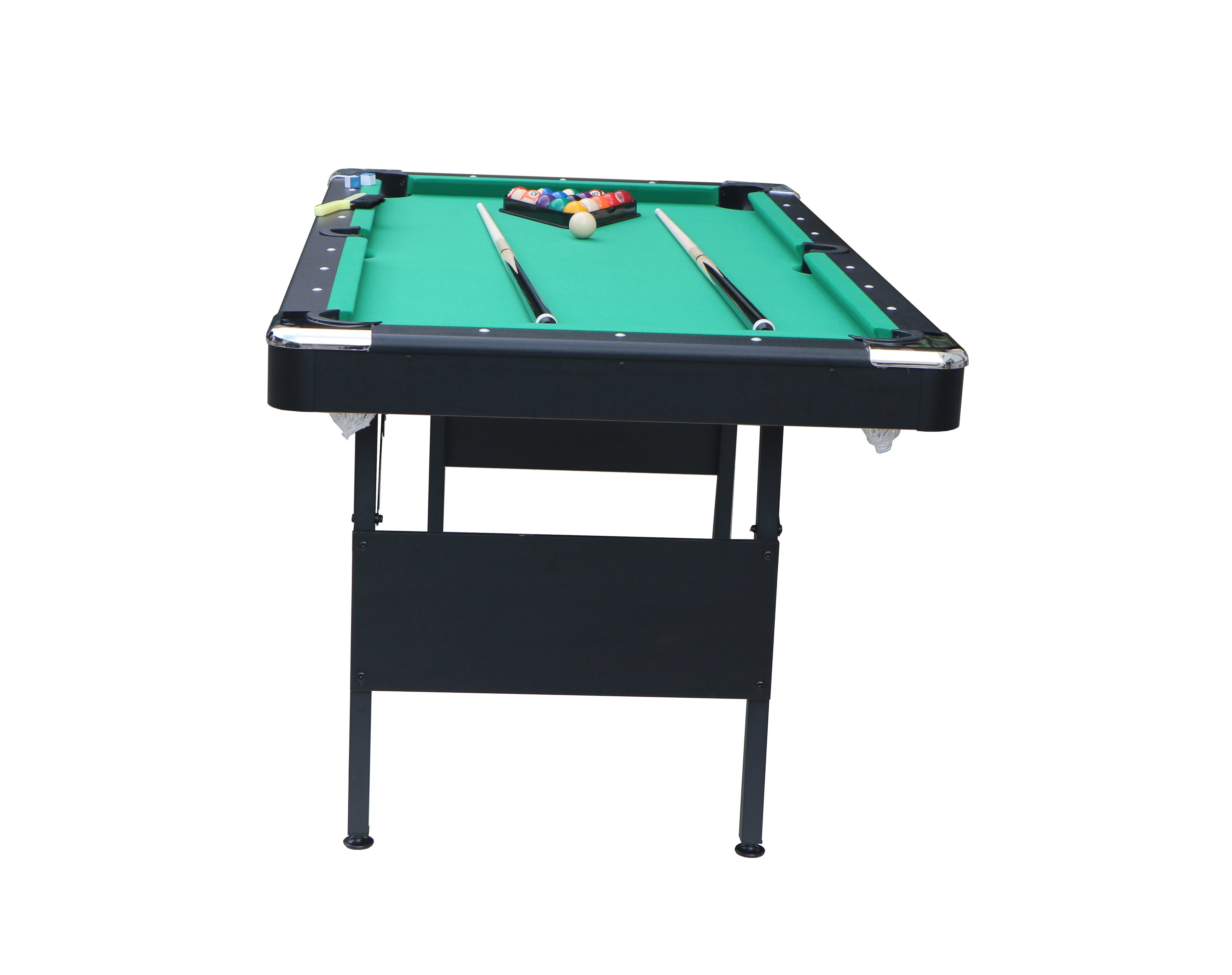 5.5 Ft Portable Pool Table with Billiard Balls Triangle Rack Chalk ...