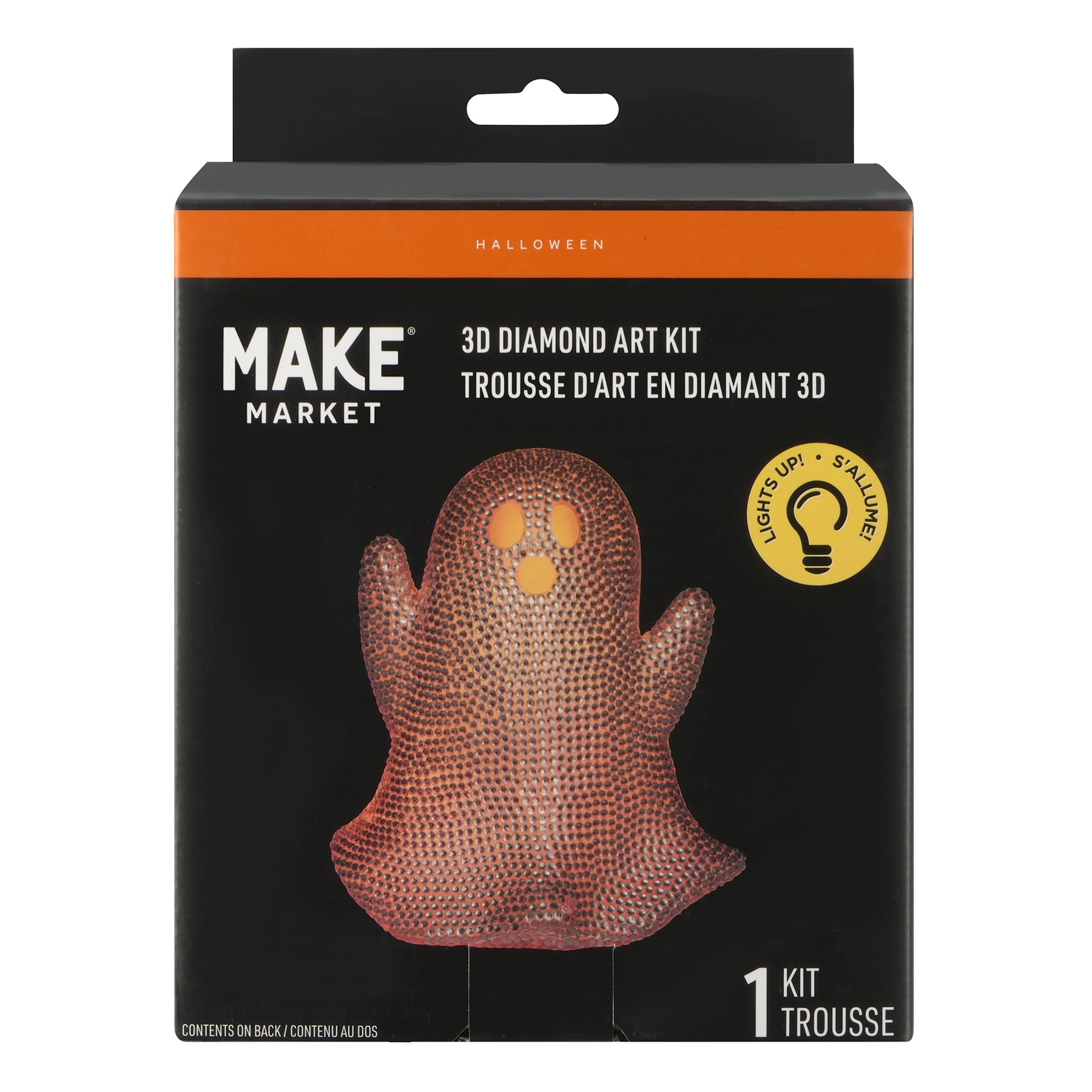 5.5" Ghost Light-Up 3D Diamond Art Kit by Make Market® - Halloween ...