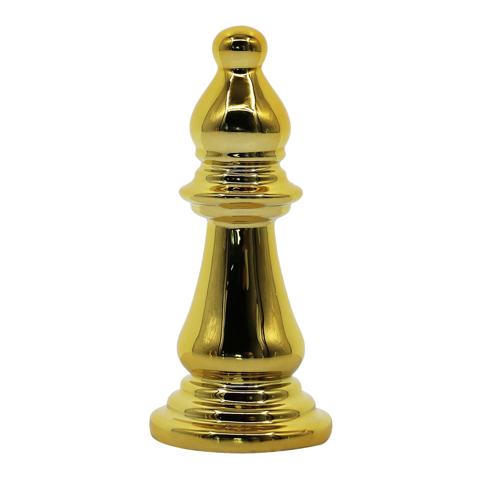5.5" Gold Bishop Ceramic Tabletop Chess Piece by Ashland® - Spring Home ...