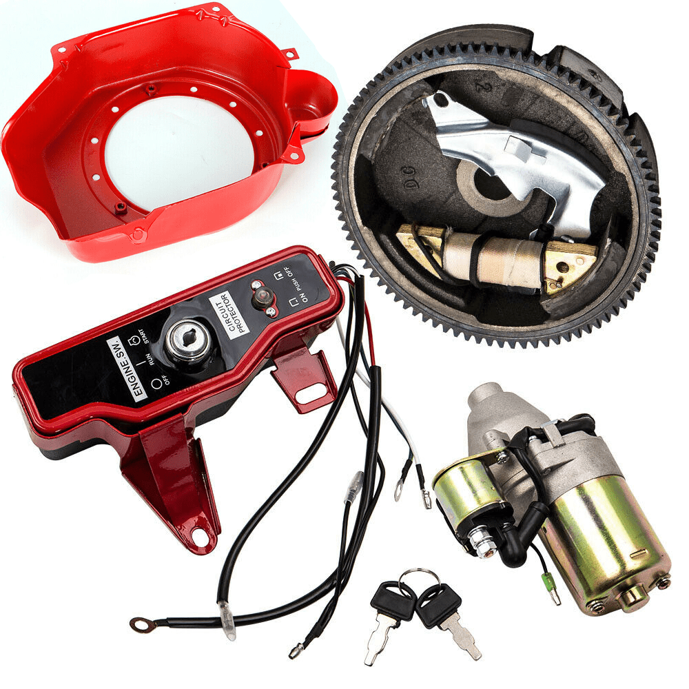 5.5 HP Electric Start Kit Starter Motor Ignition Switch For Honda GX160 ...