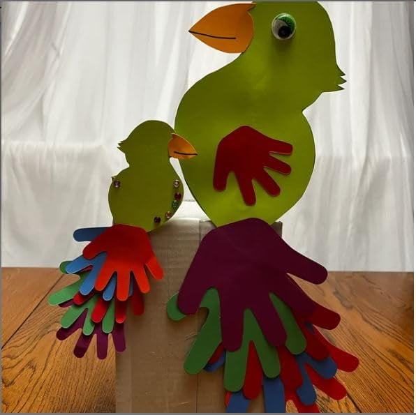 5.5” Hand Foam Assorted Color Creative Cut-Outs, 15 Cut-Outs in a Pack ...