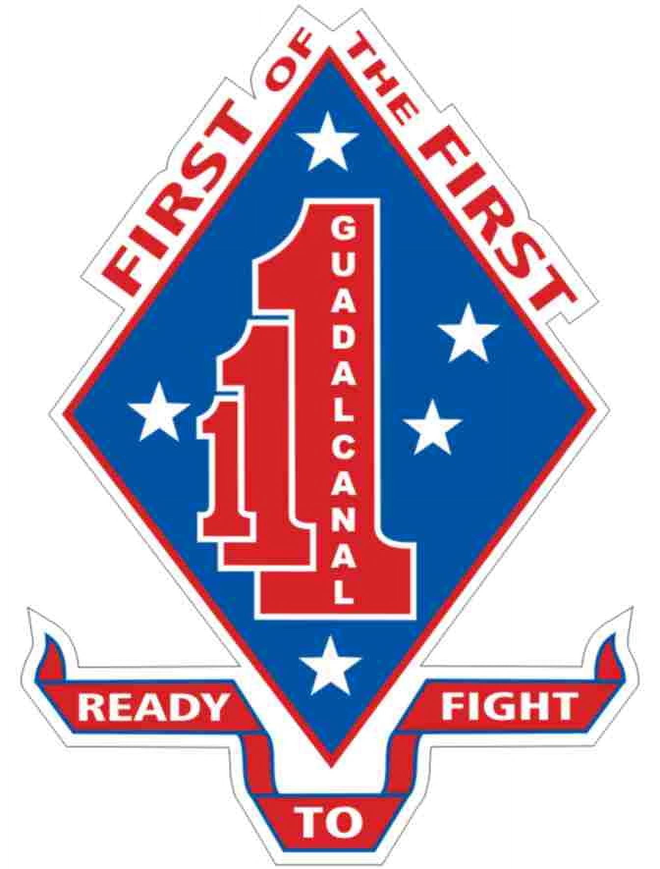 5.5 Inch 1st Battalion 1st Marines Division "First of the First" Decal ...