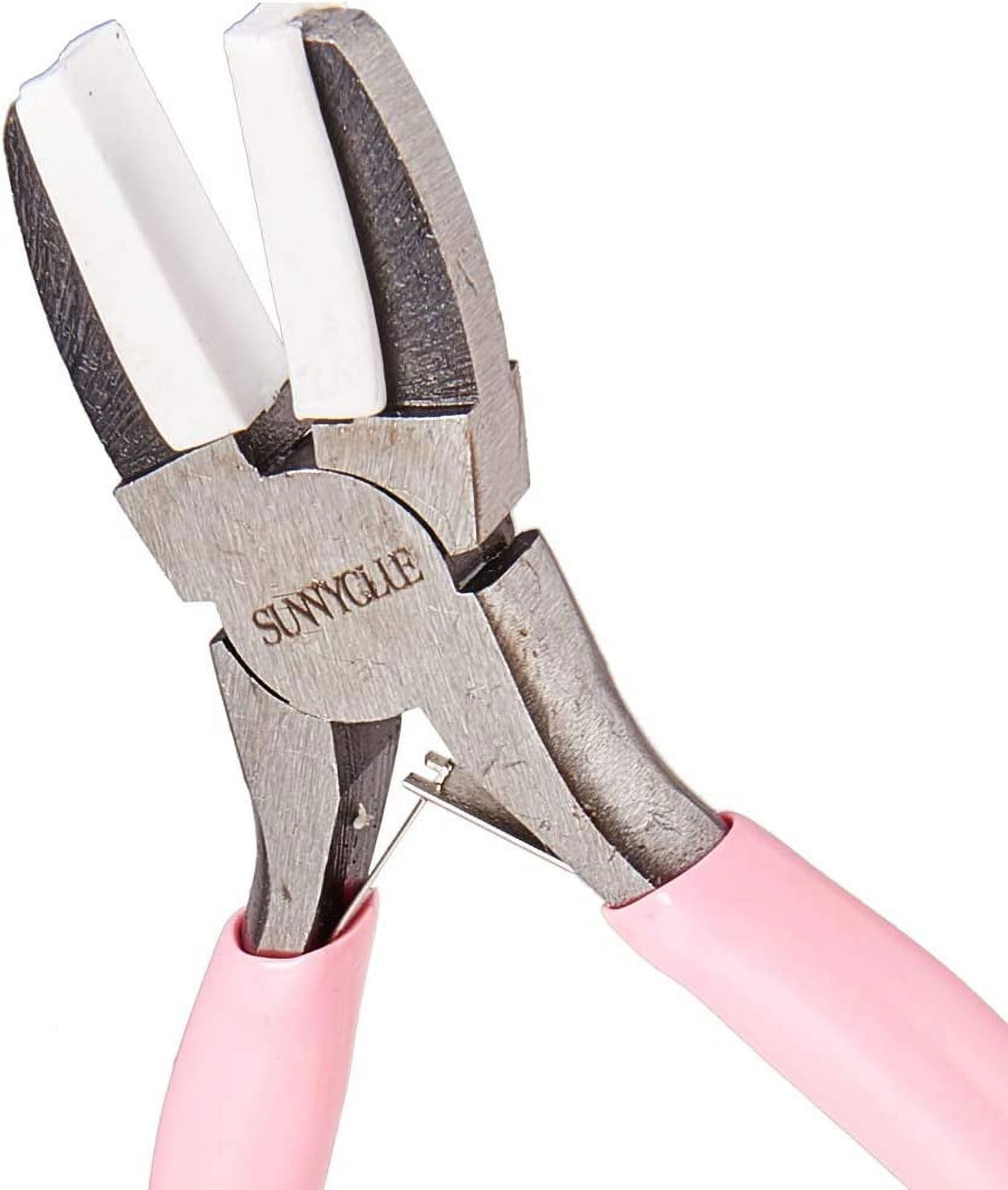 5.5 Inch Double Nylon Jaw Flat Nose Pliers Mini Precision Pliers Wire ...