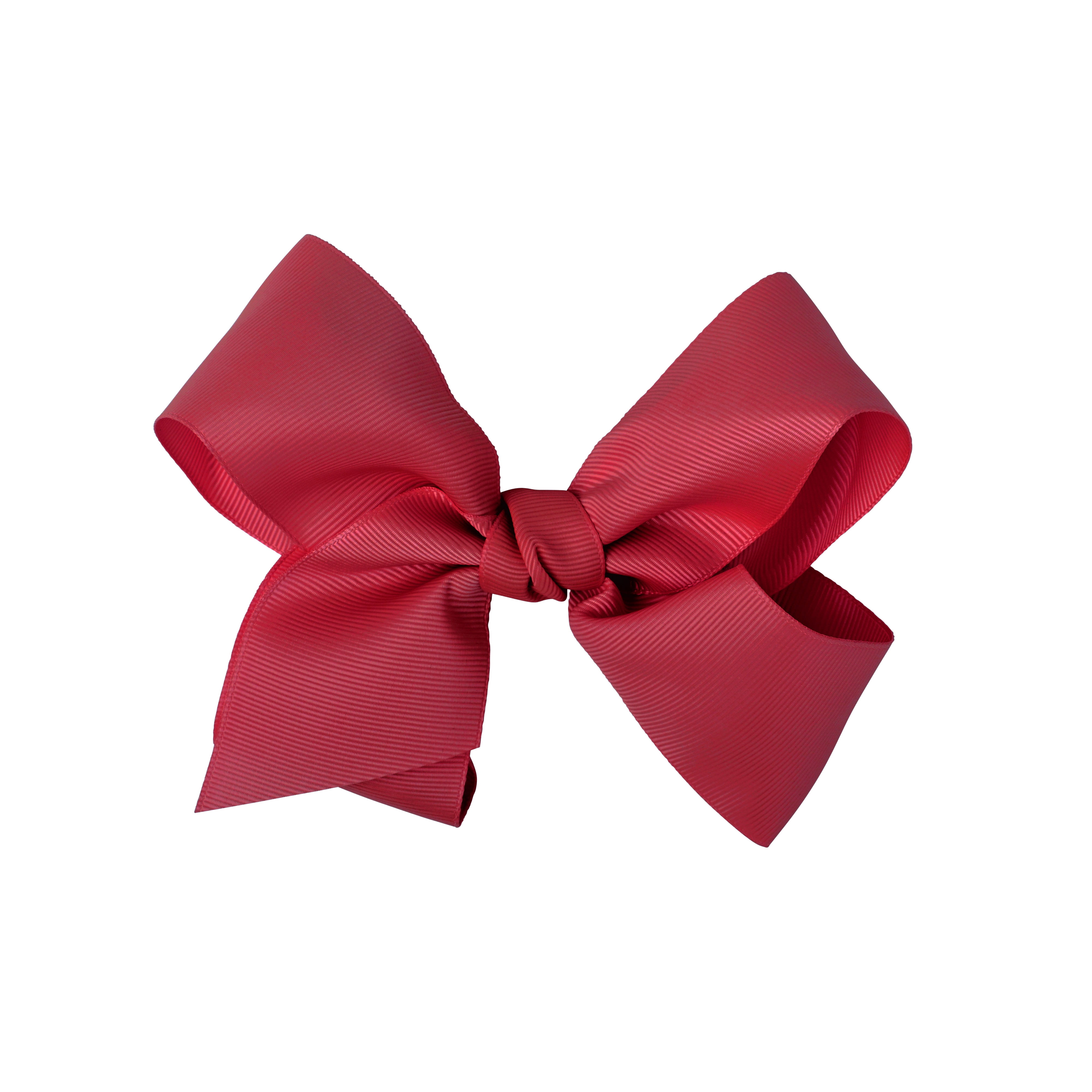 5.5 Inch Grosgrain Hair Bow Clip For Women And Girls (Dark Red ...