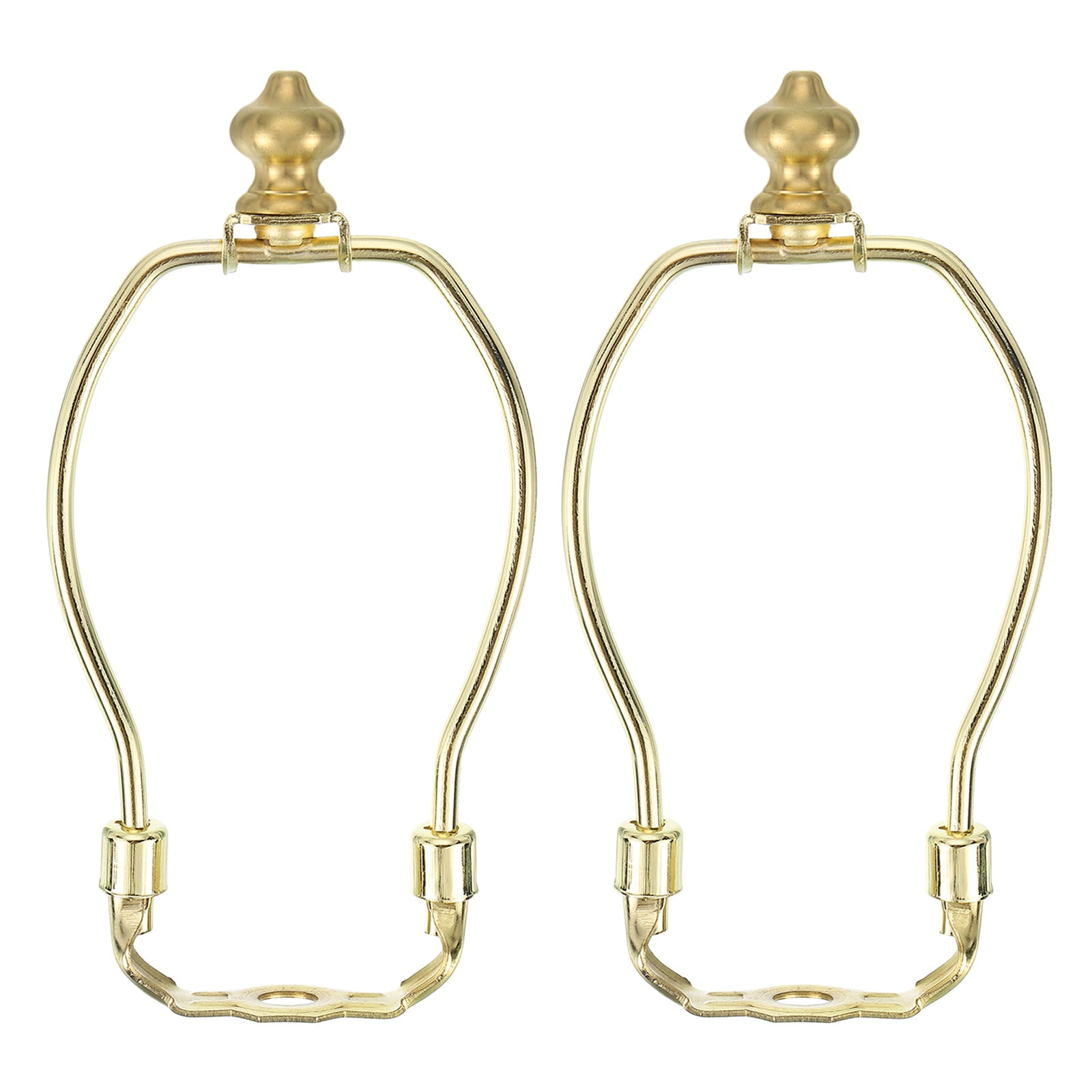 5.5 Inch Lamp Harp Kit with 1 Inch Height Solid Brass Finial, 2 Set ...