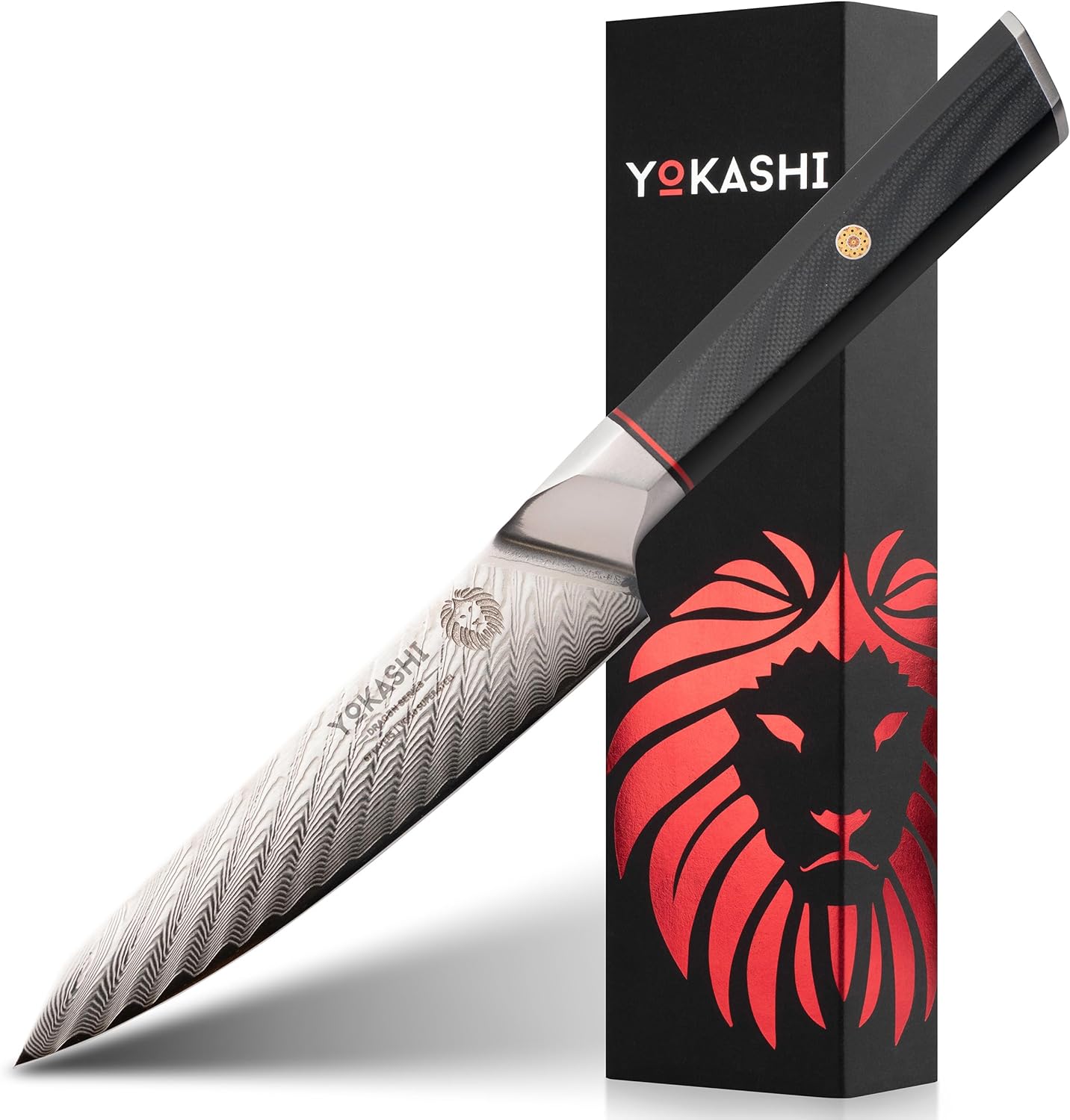 5.5 Inch Paring Knife - Japanese 67-Layer Damascus Steel, VG-10 Full ...