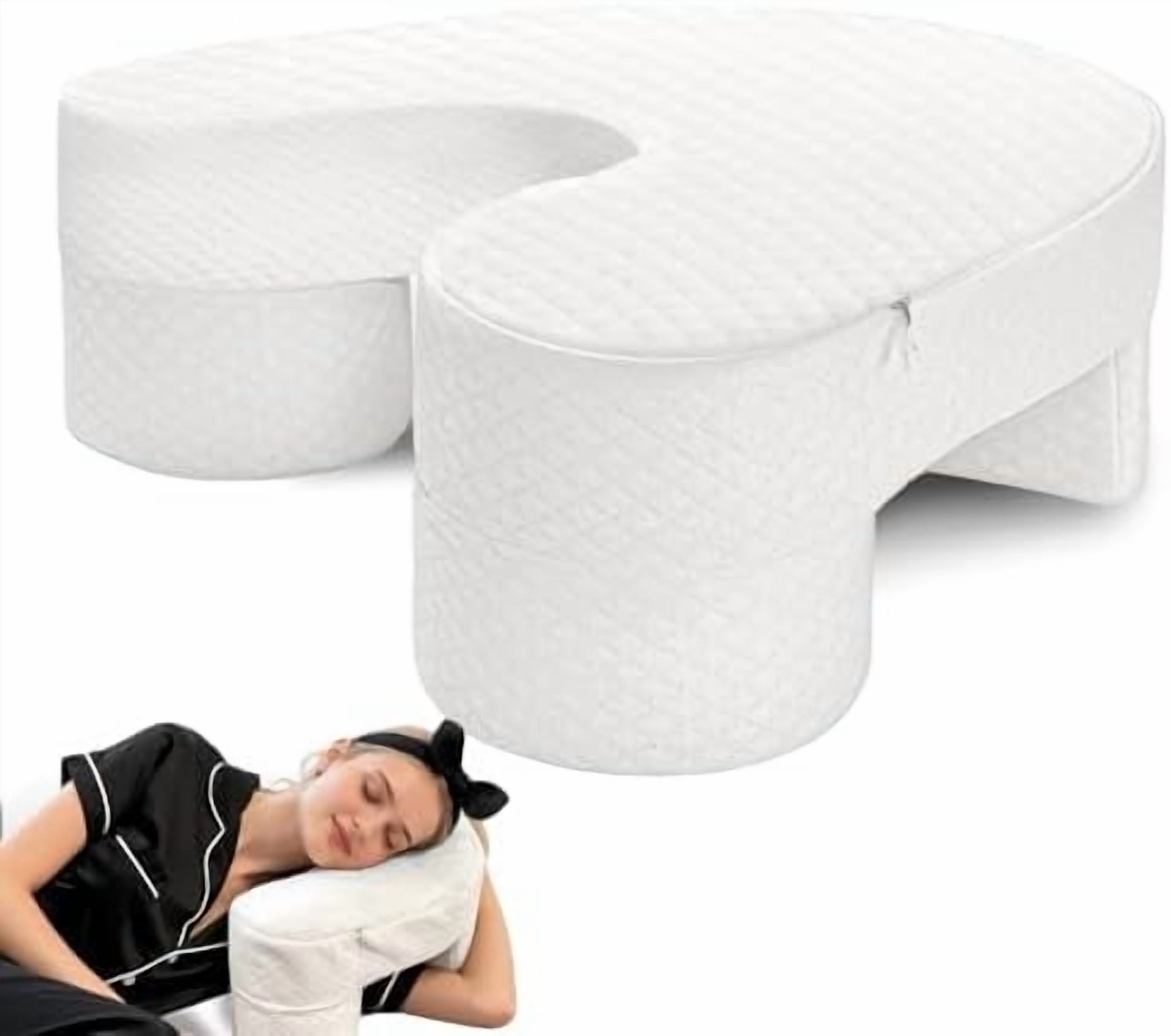 5.5 Inch Pillow for Side Sleepers with Shoulder Pain Arm Channel Design ...