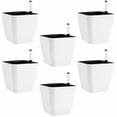 5.5 Inch Self Watering Plastic Planter With Indicator - 6 PCS Square ...