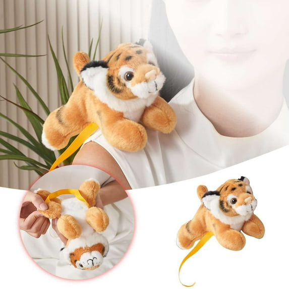 5.5-Inch Tiger Shoulder Plush Toy – Soft Huggable Stuffed Creature (For ...