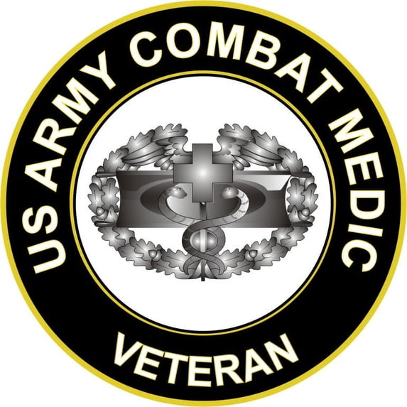 5.5 Inch U.S. Army Combat Medic Veteran Sticker Decal - Walmart.com