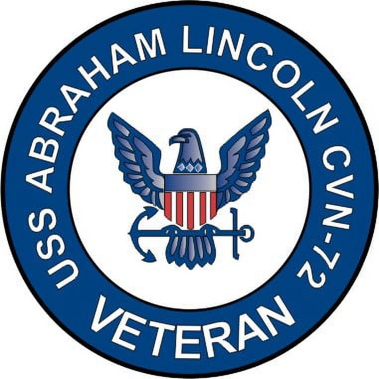 5.5 Inch USS Abraham Lincoln CVN-72 Veteran Decal Sticker - Walmart.com