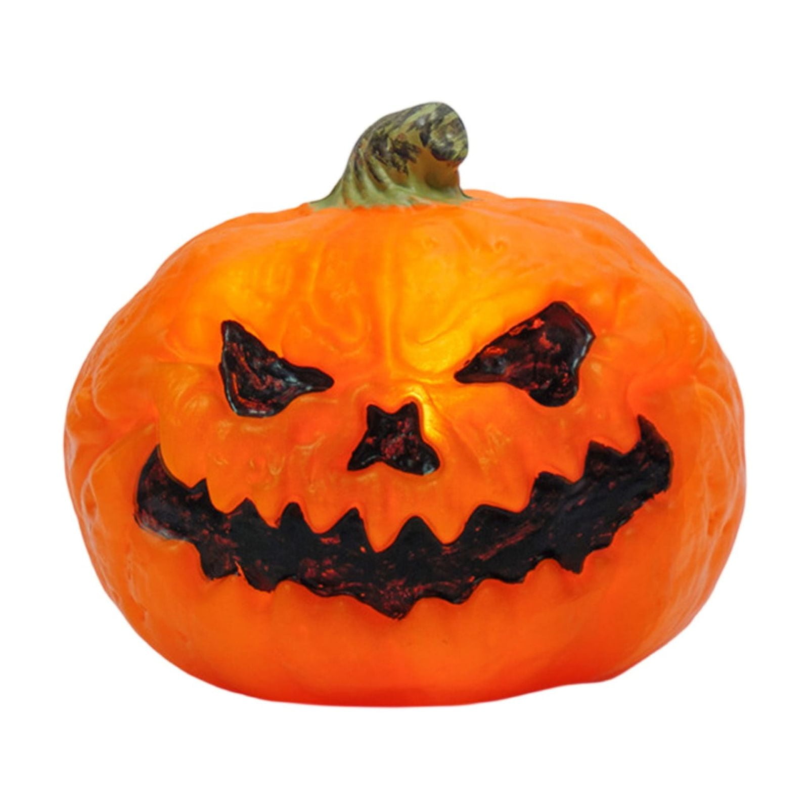 5.5" LED Jack-O'-Lantern Halloween Decoration - Carved Pumpkin with ...
