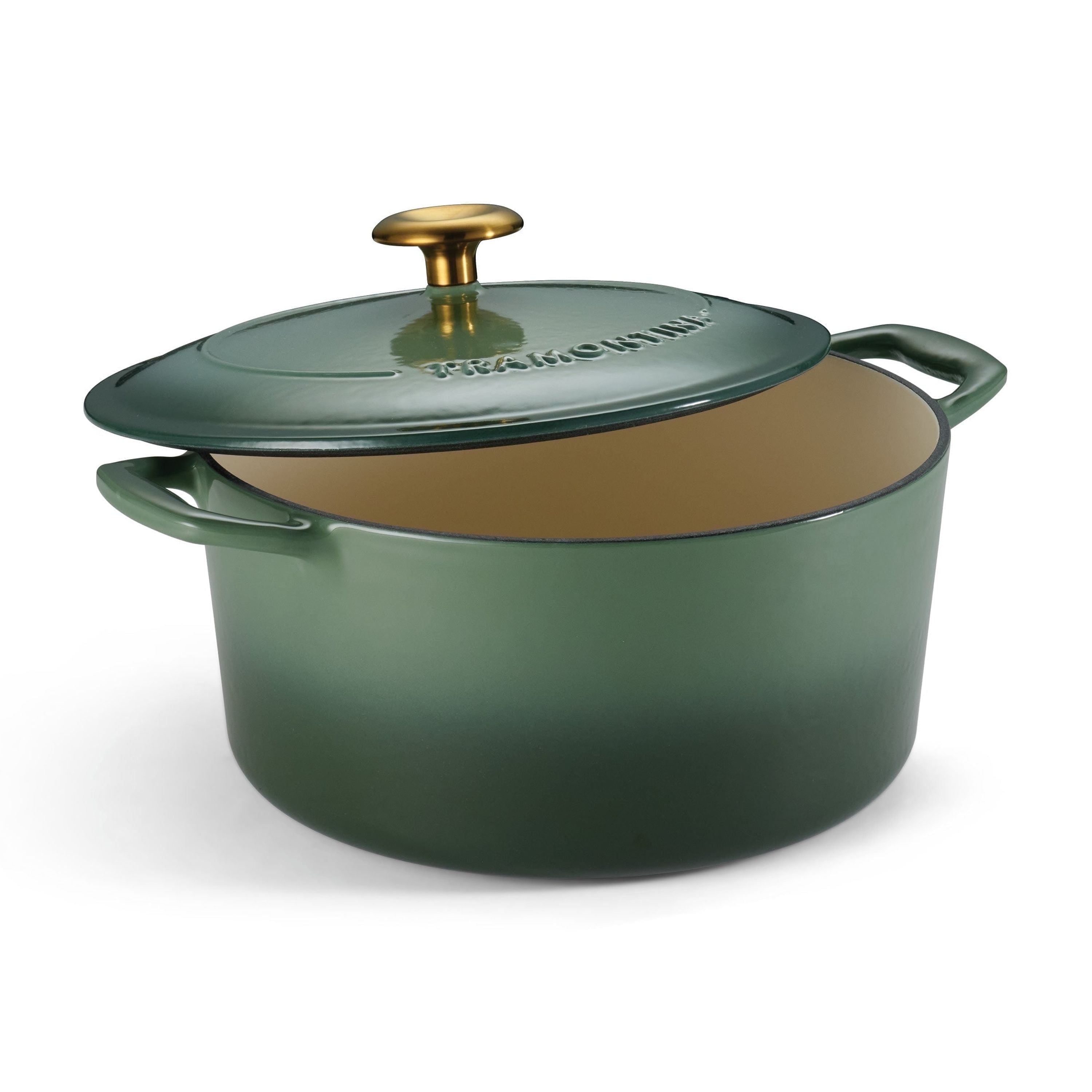 Tramontina Bestow 5.5-Quart Enameled Cast Iron Round Dutch Oven with ...