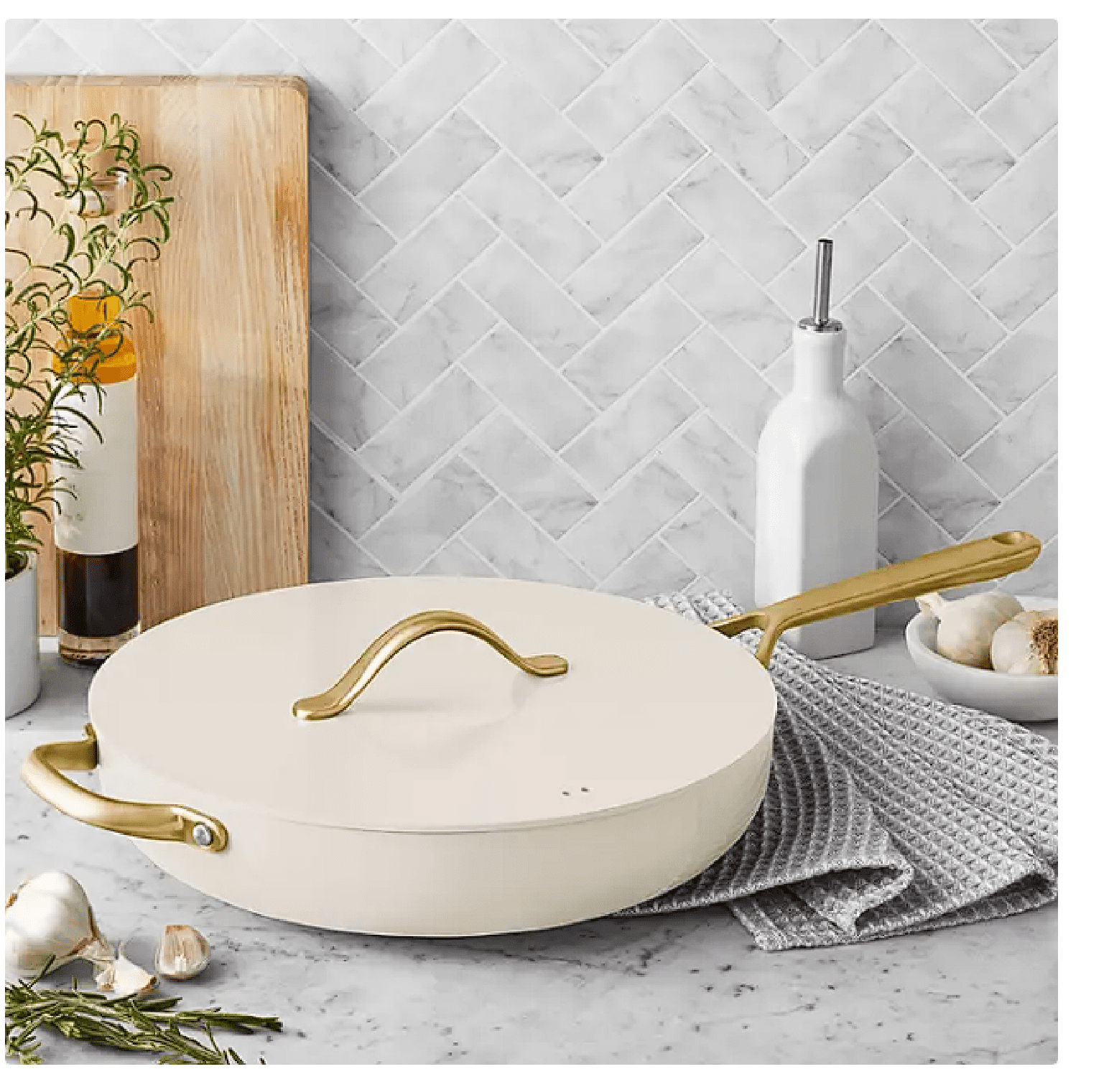 MM P Ceramic Jumbo Cooker 5.5 Quart Cream, Suitable for All Cooktops ...