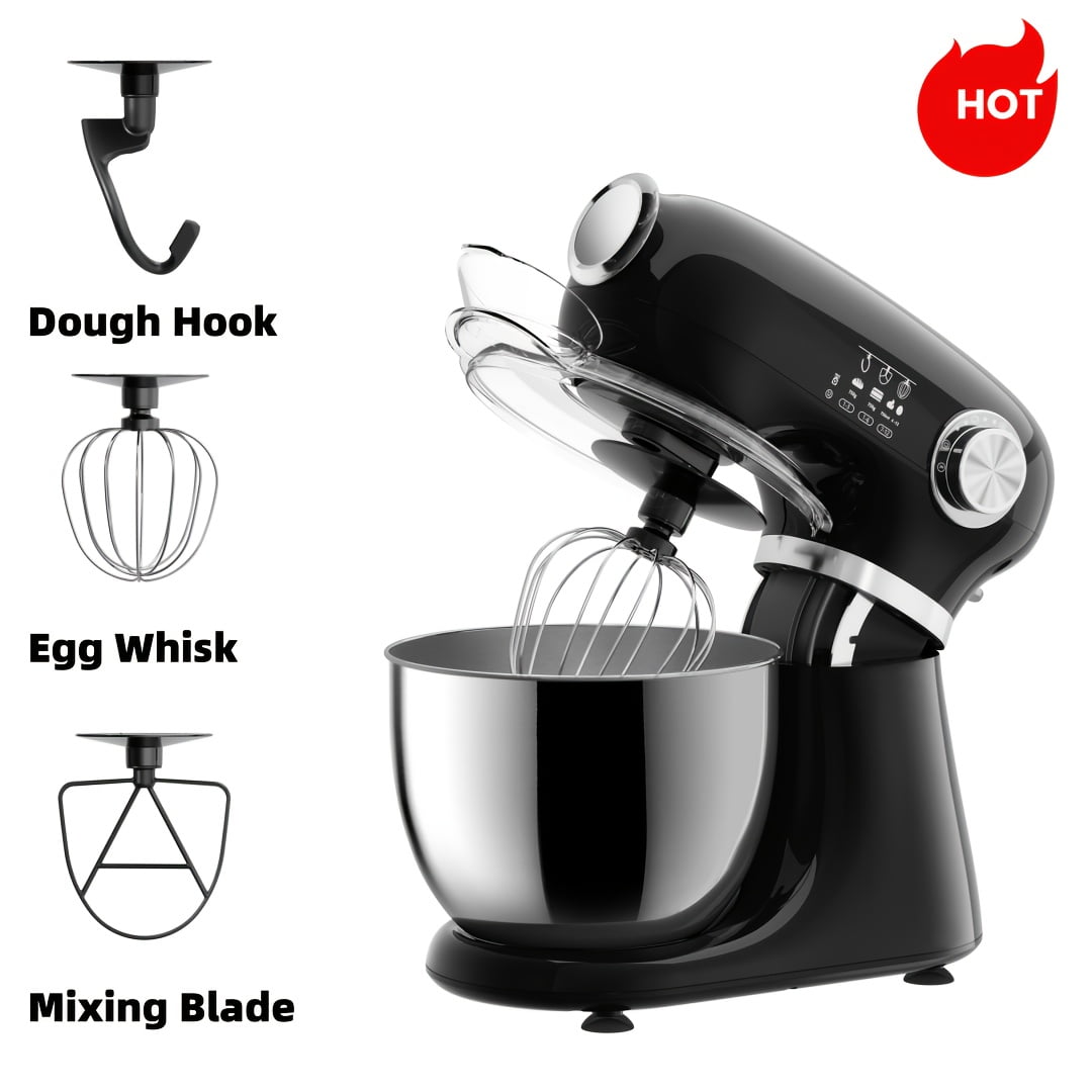 5.5-Quart Stand Mixer, 12-Speed Electric Kitchen Mixer with Stainless ...