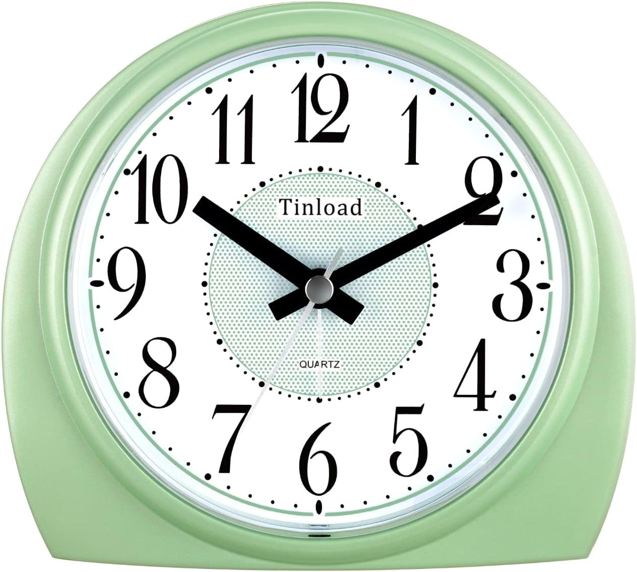 5.5" Silent Analog Alarm Clock Non Ticking, Gentle Wake, Beep Sounds ...