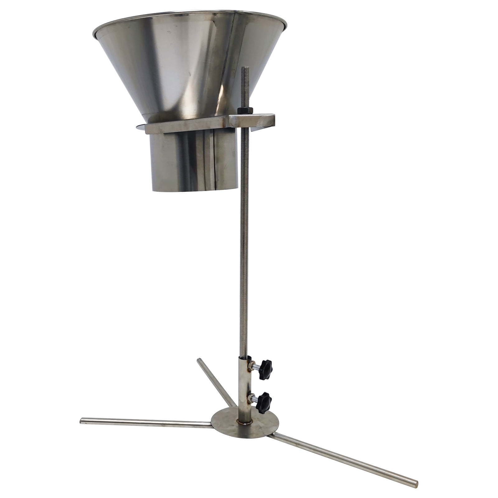 5.5" Stainless Steel Feeding Hopper Dispensing Funnel with Support ...