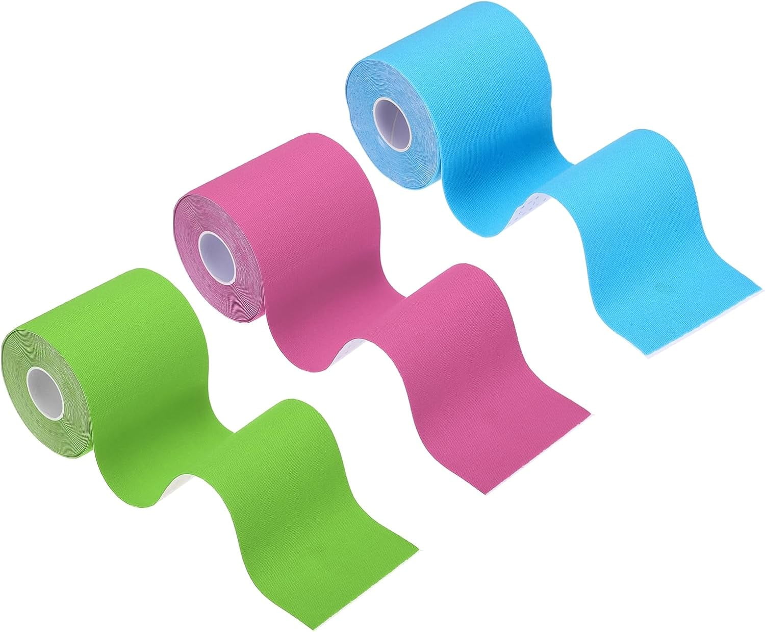 5.5 Yard x 2 Inch Kinesiology Tape, 3 Roll Adhesive Cotton Sports ...