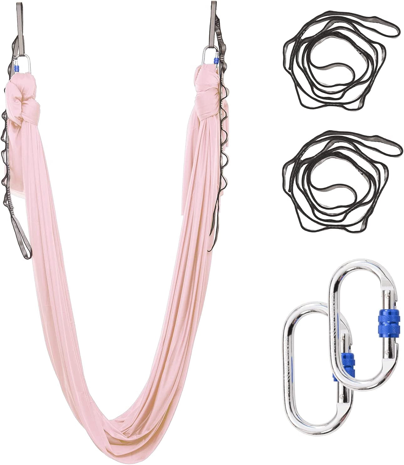 5.5 Yards Aerial Silks Yoga Swing Set - Aerial Yoga Hammock Kit Anti ...