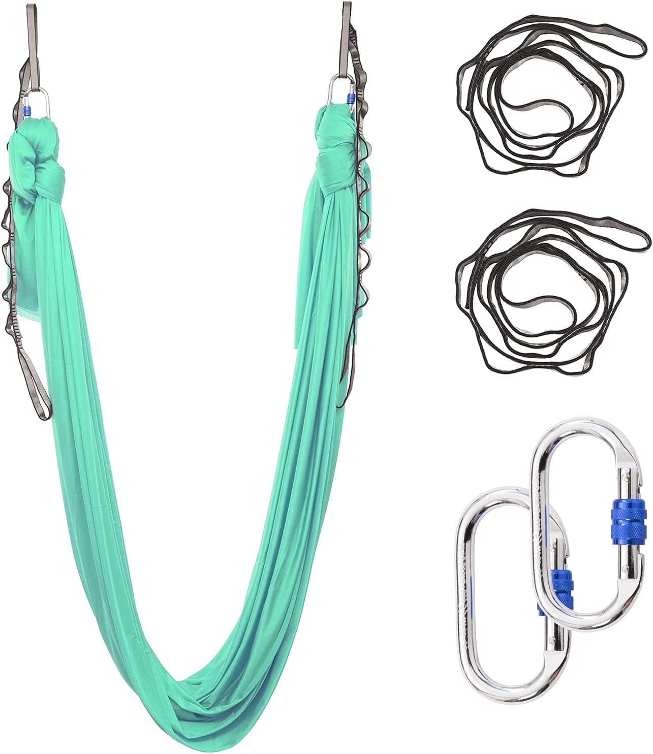 5.5 Yards Aerial Silks Yoga Swing Set - Aerial Yoga Hammock Kit Anti ...